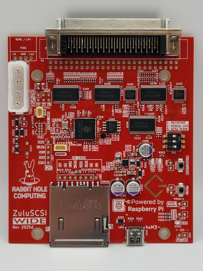 ZuluSCSI Wide - 33MB/sec. read, 15MB/sec. write – Rabbit Hole Computing