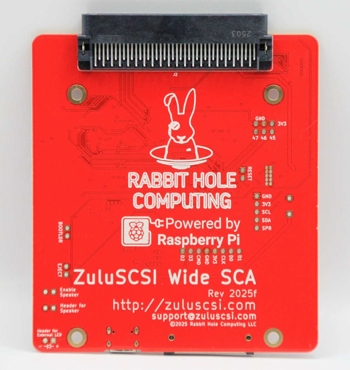 ZuluSCSI Wide SCA80 - 34MB/sec. read, 15MB/sec. write – Rabbit Hole Computing